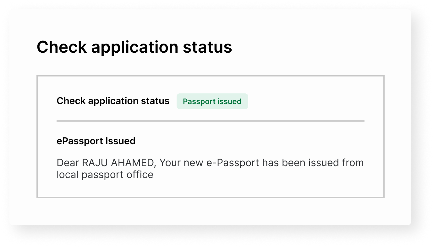 Check E-Passport Application Status 2025